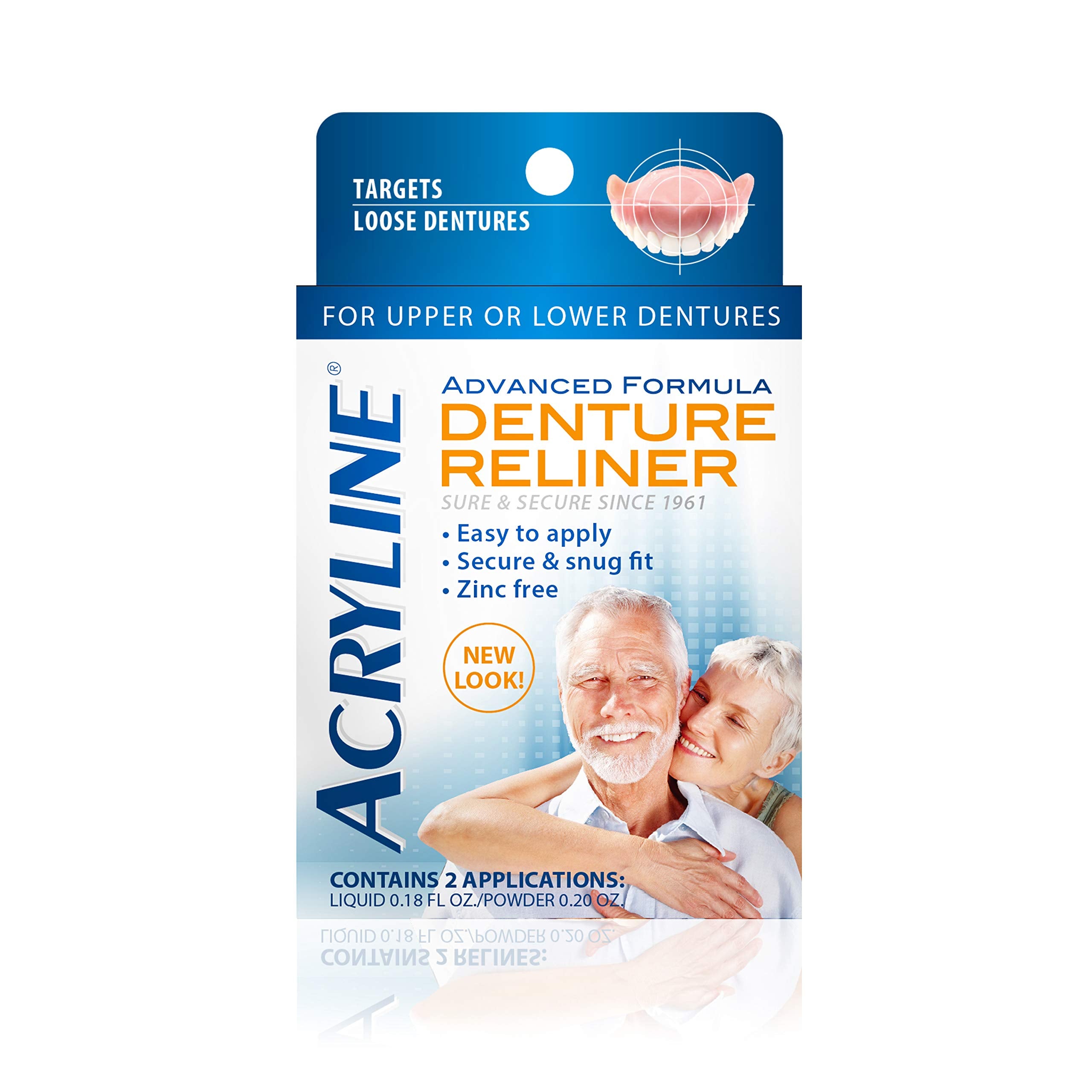 Acryline Advanced Formula Denture Reliner – Refit & Tighten Upper & Lo ...