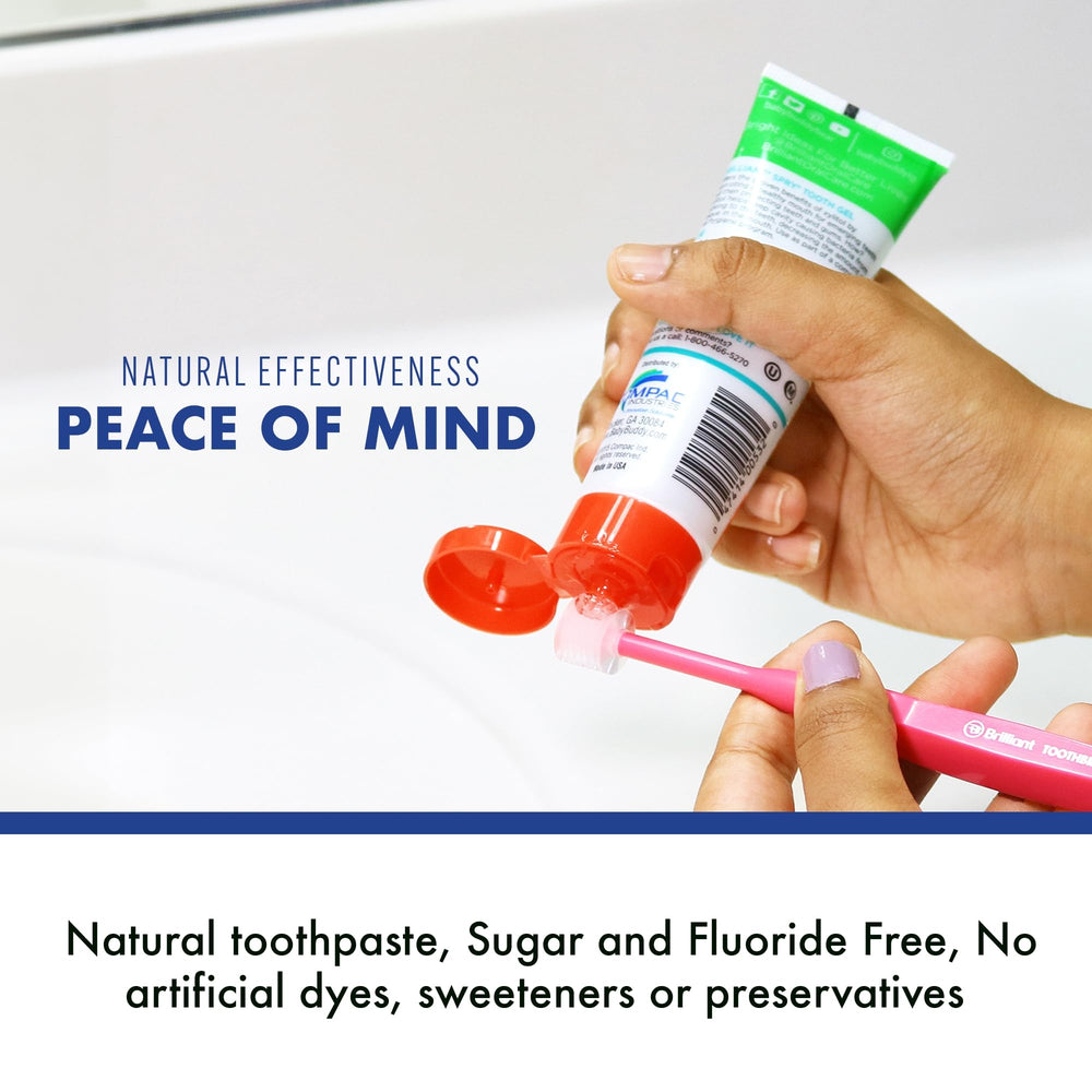 Brilliant Toothpaste Gel by Spry, with Xylitol, Fluoride Free, Mint Fr ...