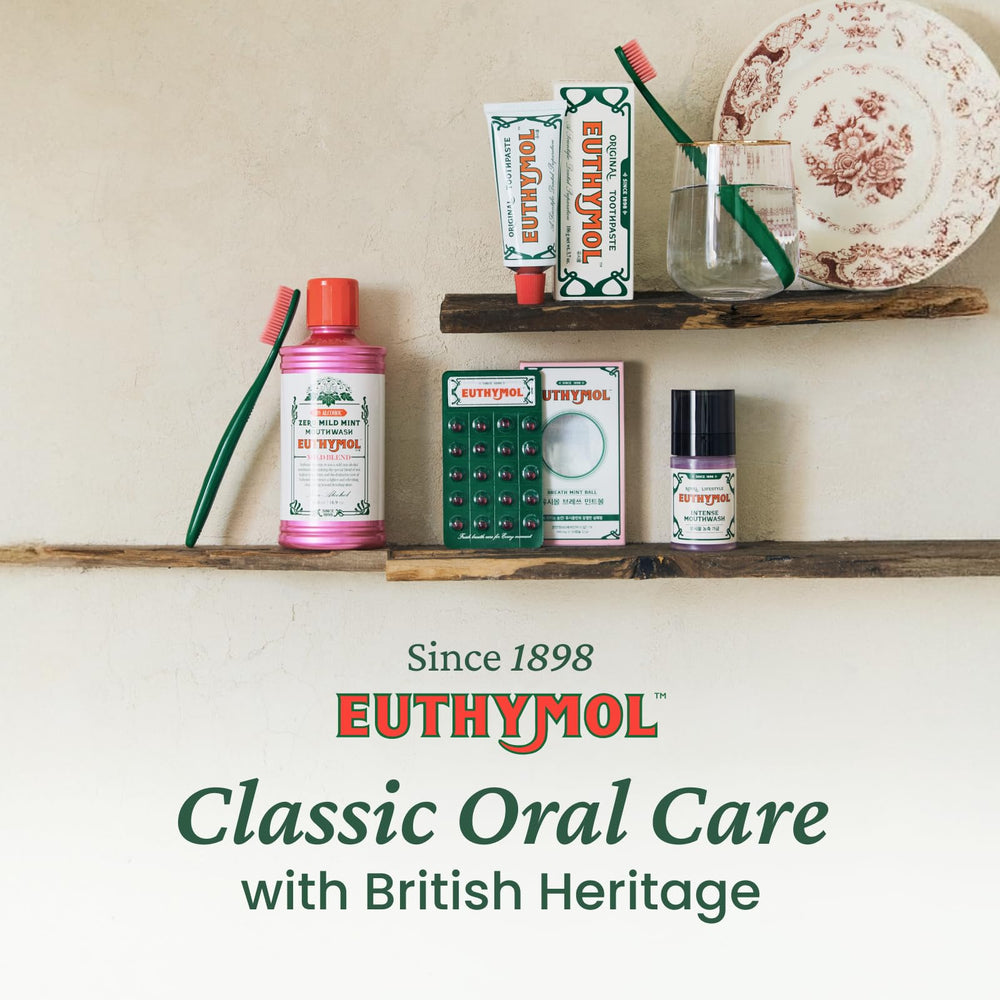 EUTHYMOL Original Pink Toothpaste – Fluoride-Free, Sensitive Teeth & G ...