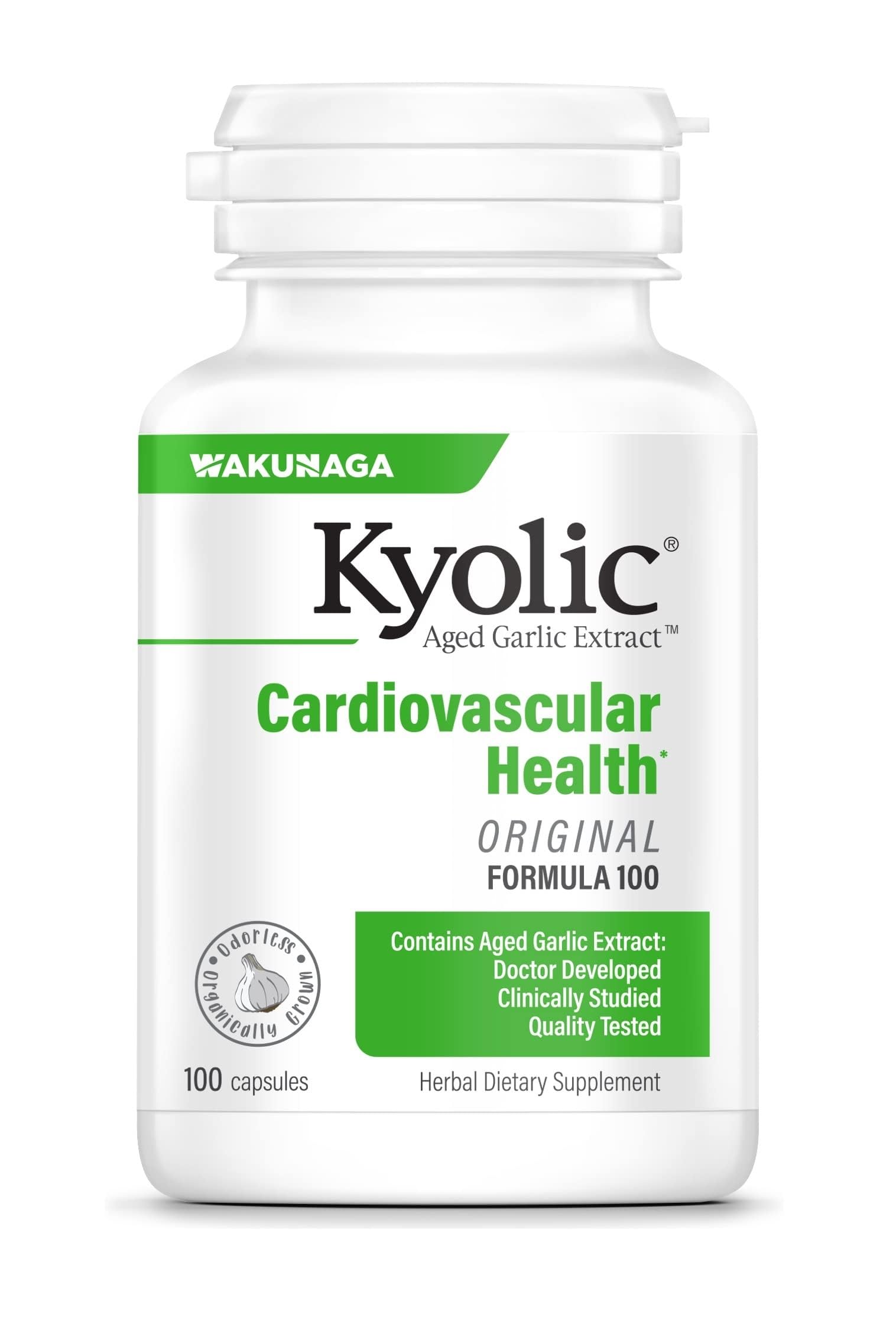 Kyolic Aged Garlic Extract Formula 100 – Cardiovascular Health, 100 Ca ...