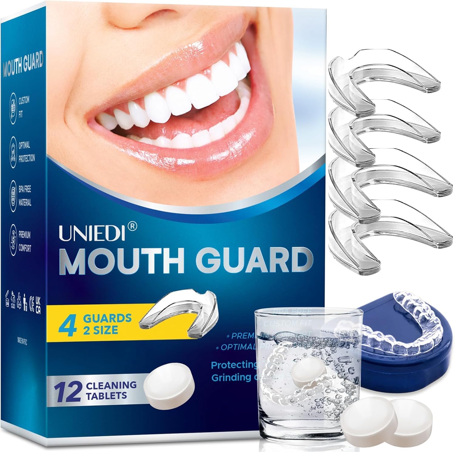 Mouth Guard for Teeth Grinding at Night – Custom Moldable Bruxism Guar ...