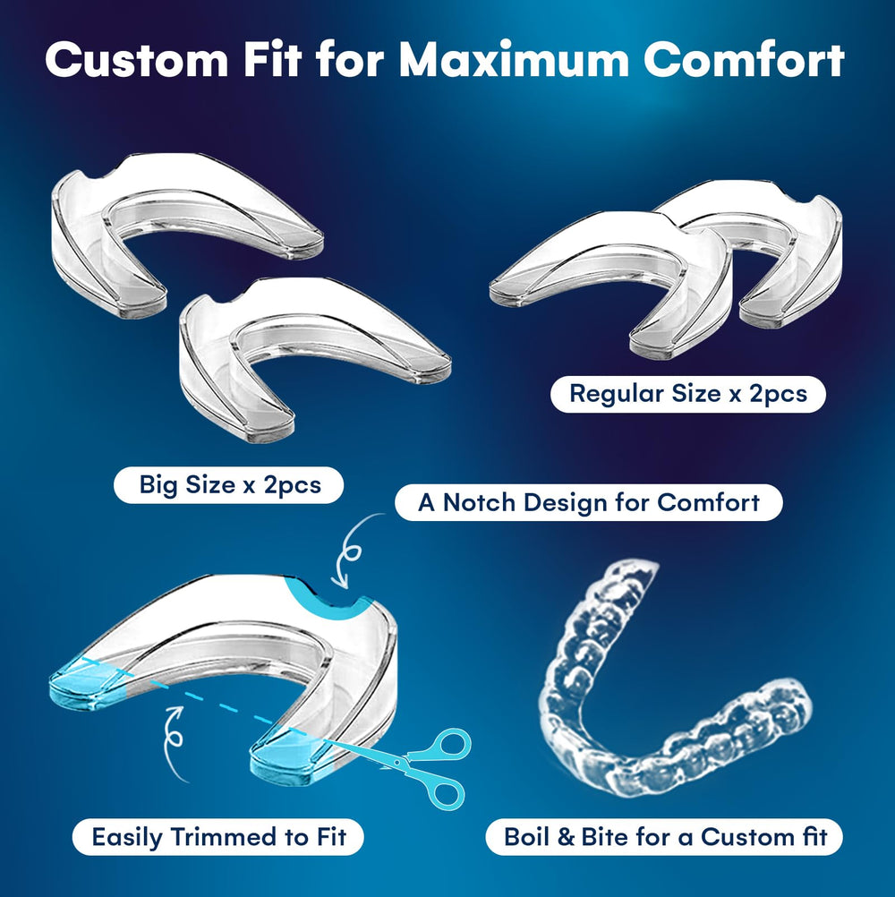 Mouth Guard for Teeth Grinding at Night – Custom Moldable Bruxism Guar ...