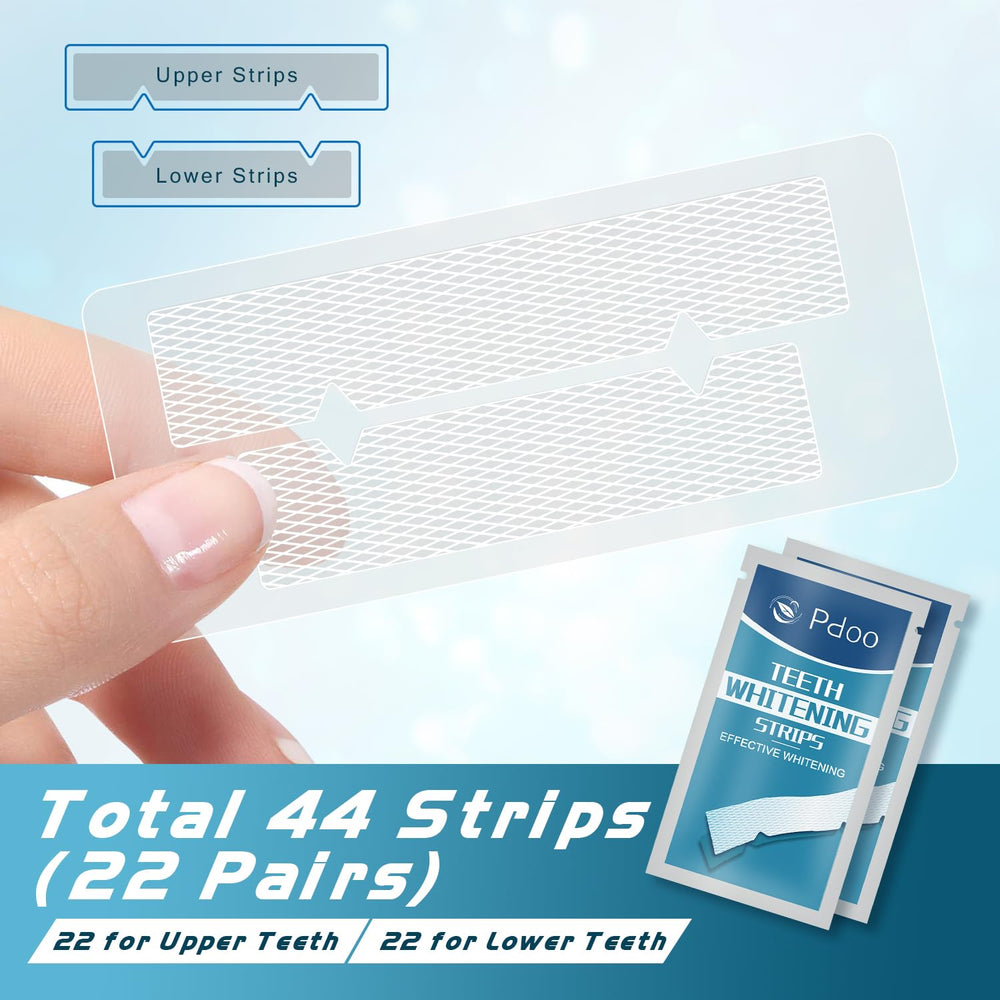 Teeth Whitening Strips - 22 Treatments, 44 Strips for Sensitive Teeth ...