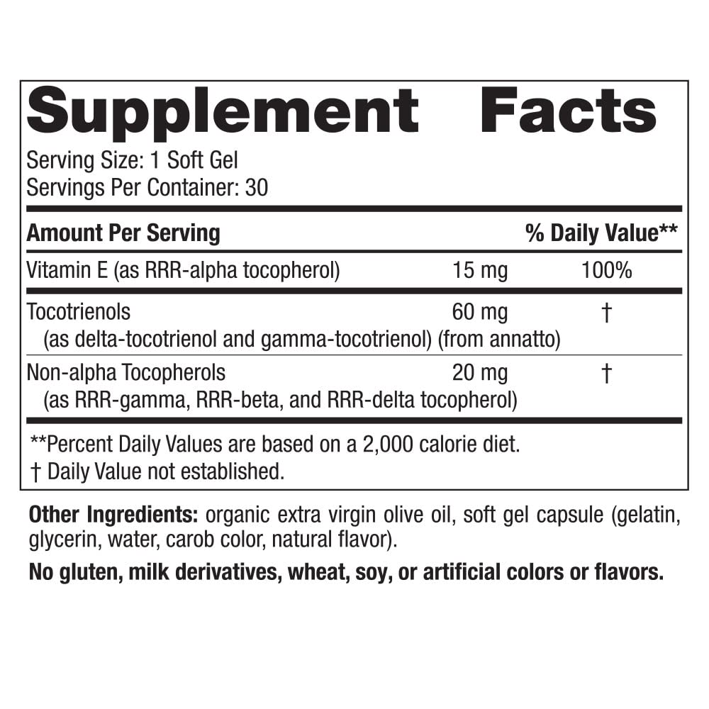 Nordic Naturals Vitamin E Complex – Unflavored, 30 Soft Gels – British ...