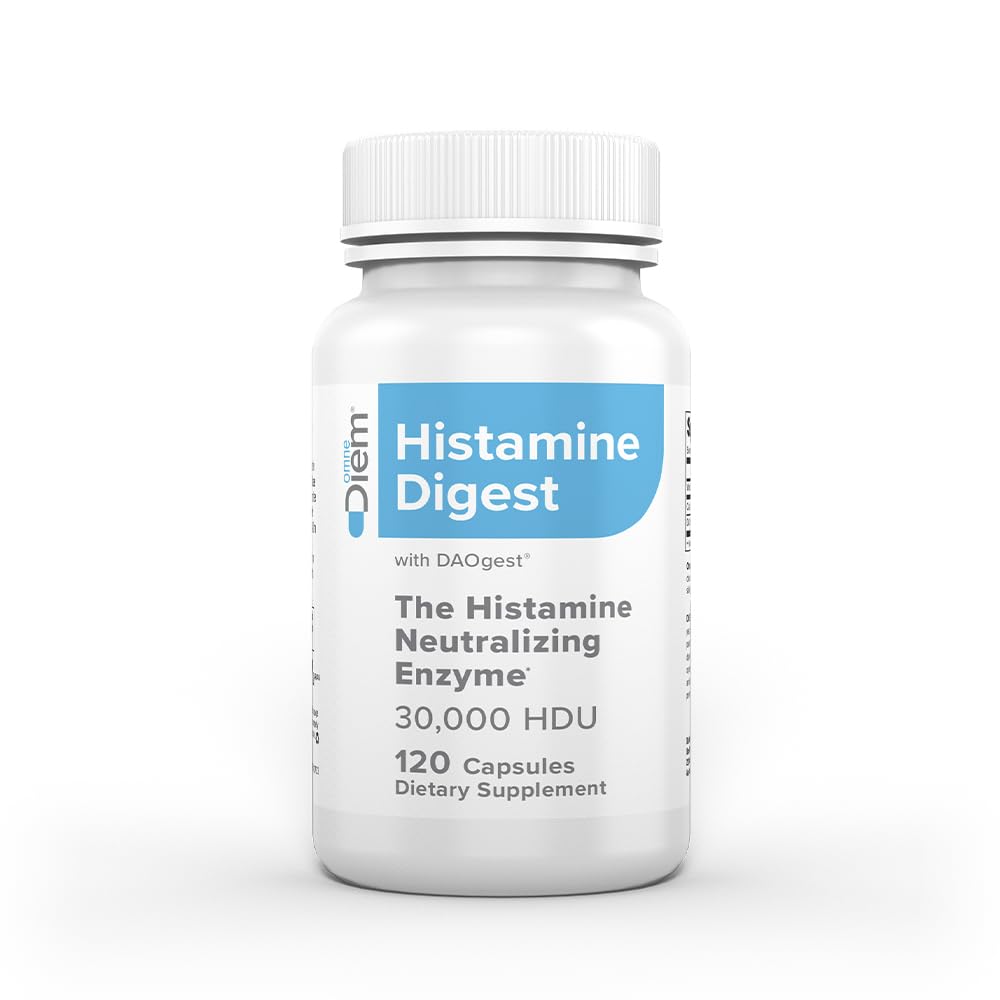 Omne Diem Histamine Digest DAO 30,000 HDU – 120 Caps for Histamine Sup ...