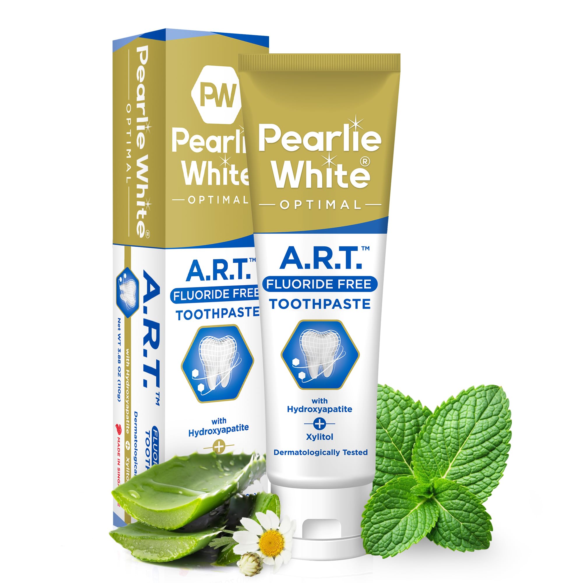 Pearlie White Active Remineralization Fluoride Free Toothpaste – Hydro ...