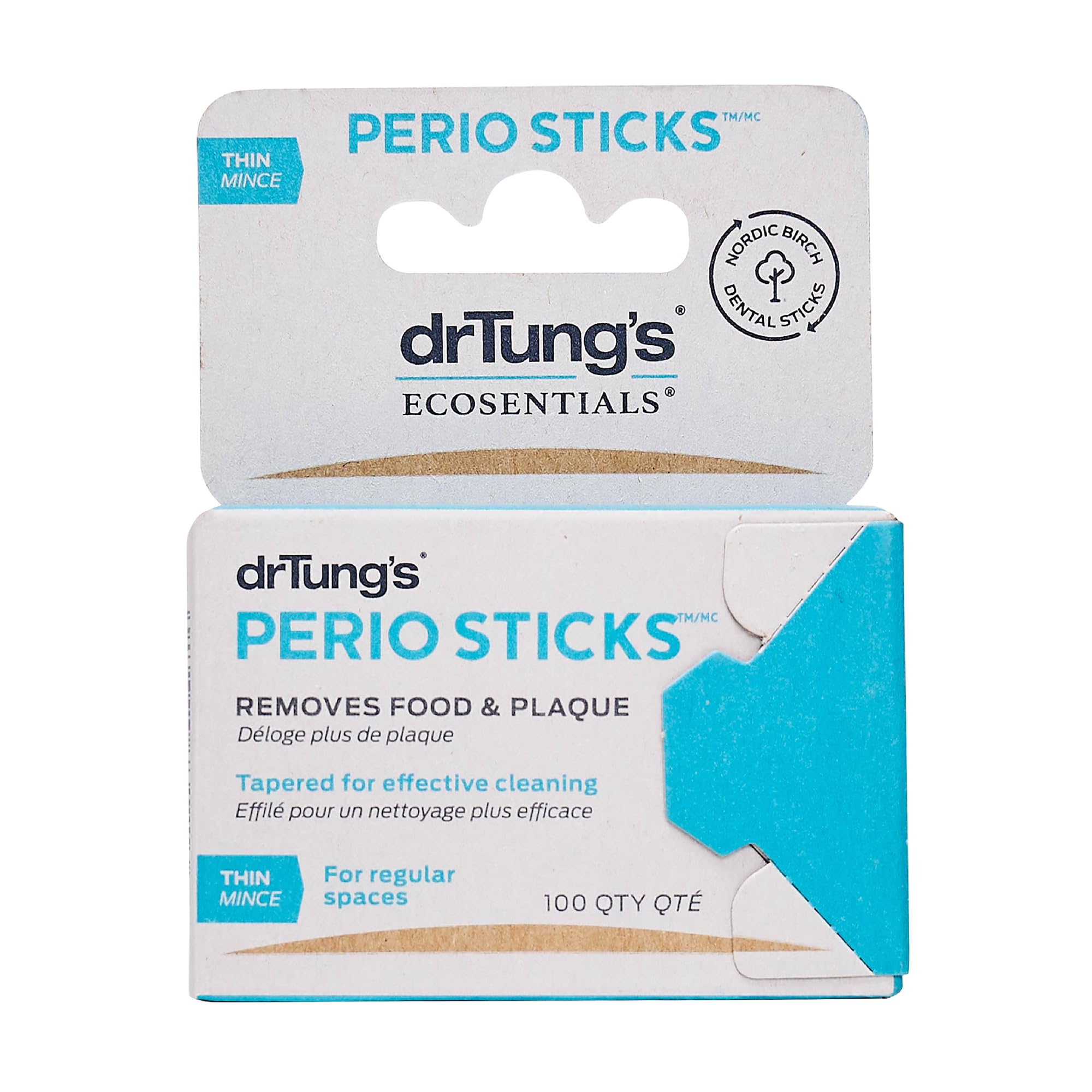 drTung's Perio Sticks - Interdental Cleaning, Soft Tooth Picks, 100 Co ...