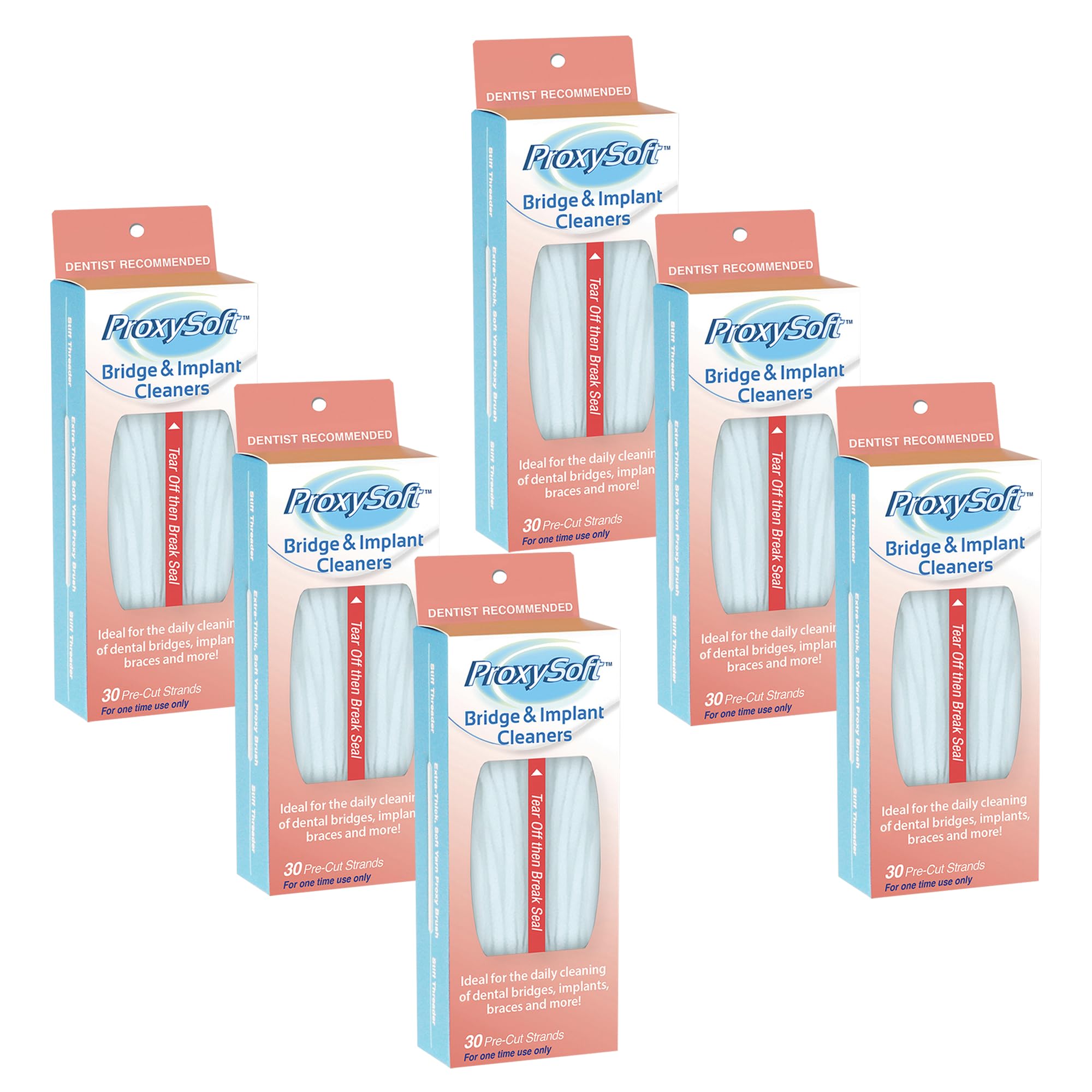 Proxysoft Dental Floss for Bridges & Implants – 6 Packs | Floss Thread ...