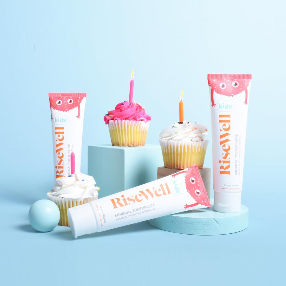RiseWell Kids Mineral Toothpaste – Hydroxyapatite, No Fluoride, Cake B – BritishVita | Premium ...