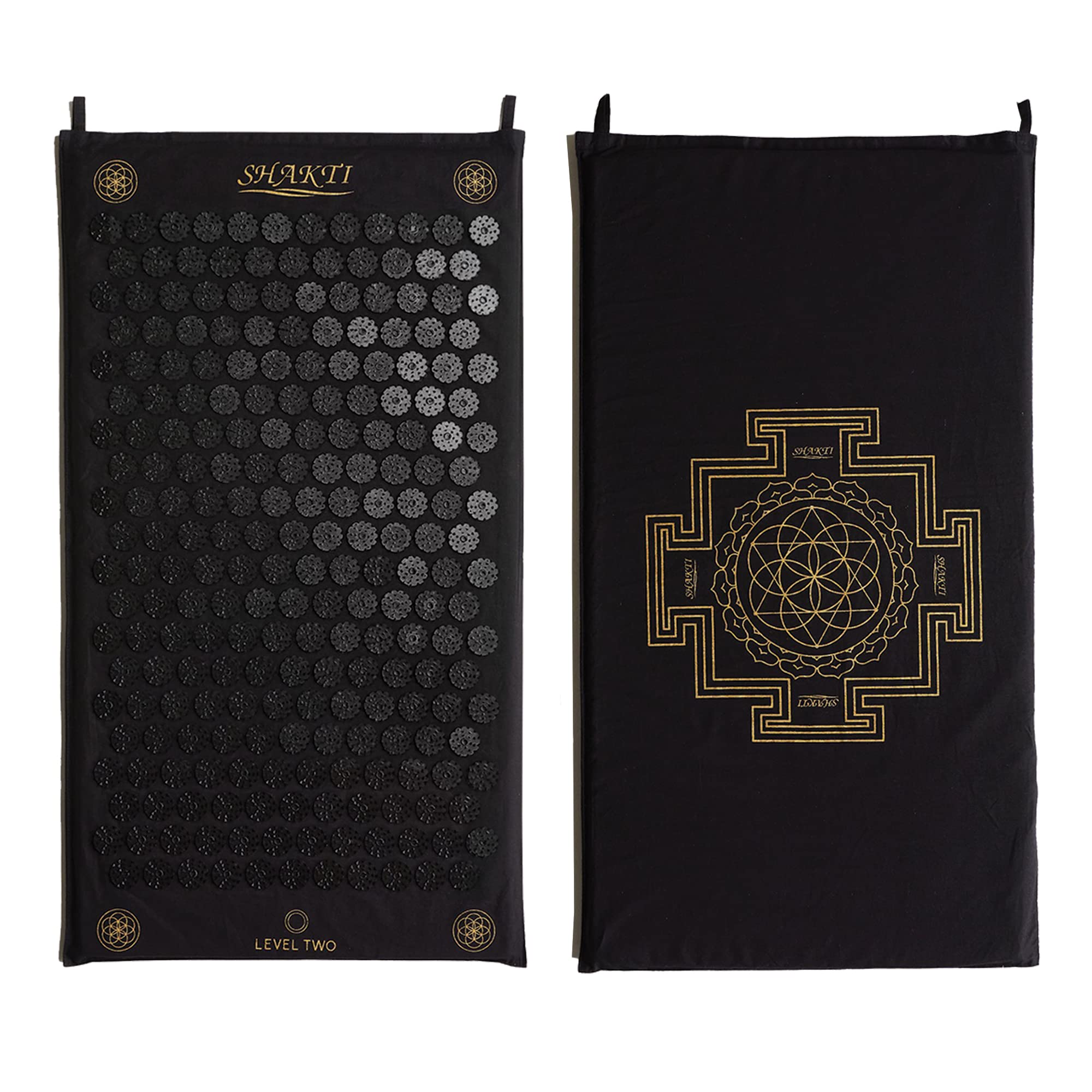 ShaktiMat Classic Acupressure Mat – Level 2 (Shakti Black) Stress Reli ...
