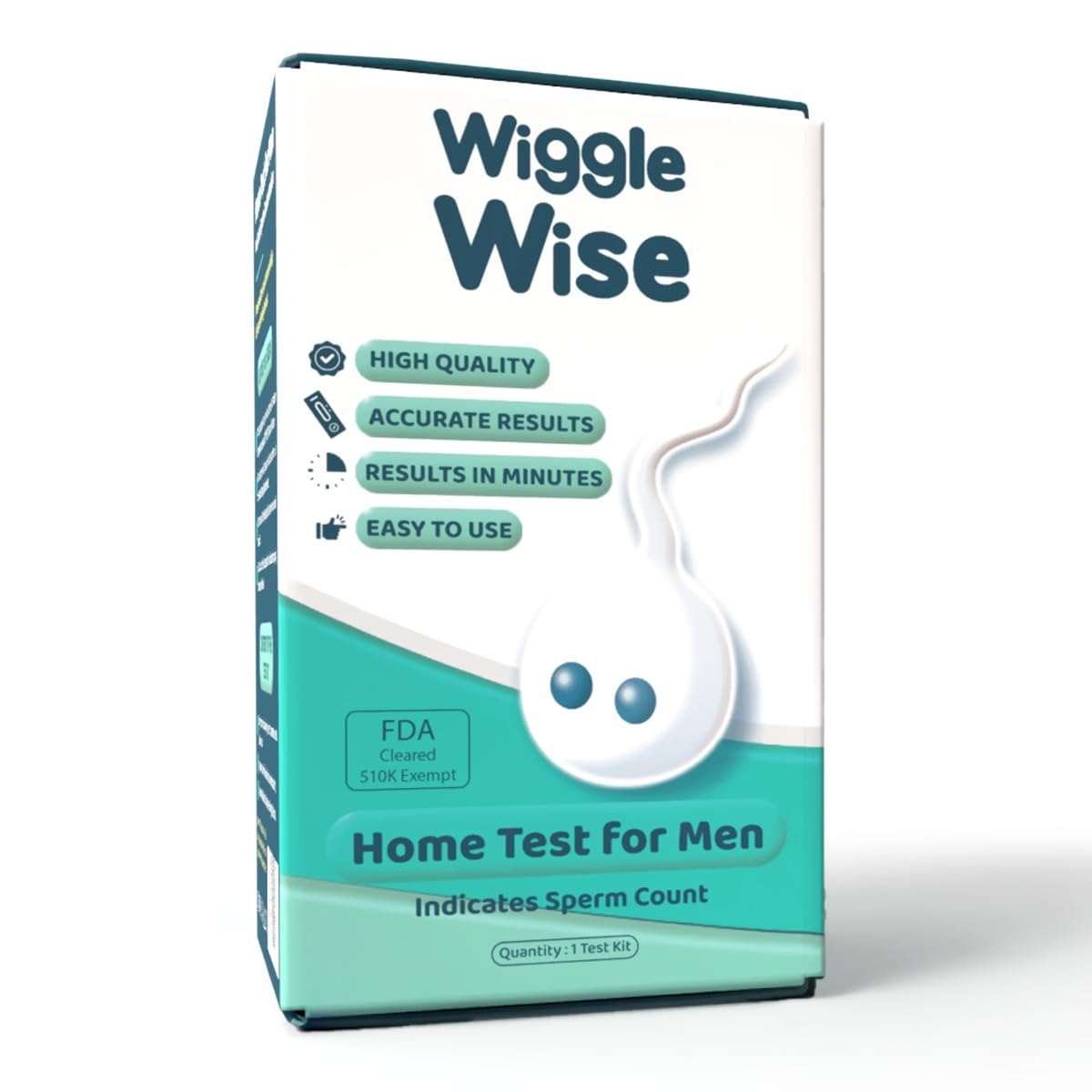 Wiggle Wise Male Fertility Test Kit – At-Home Sperm Count & Semen Anal ...